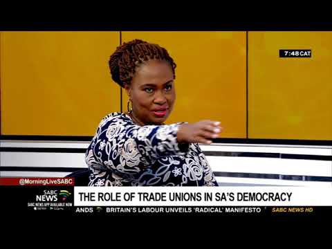 The role of trade unions in SA's democracy