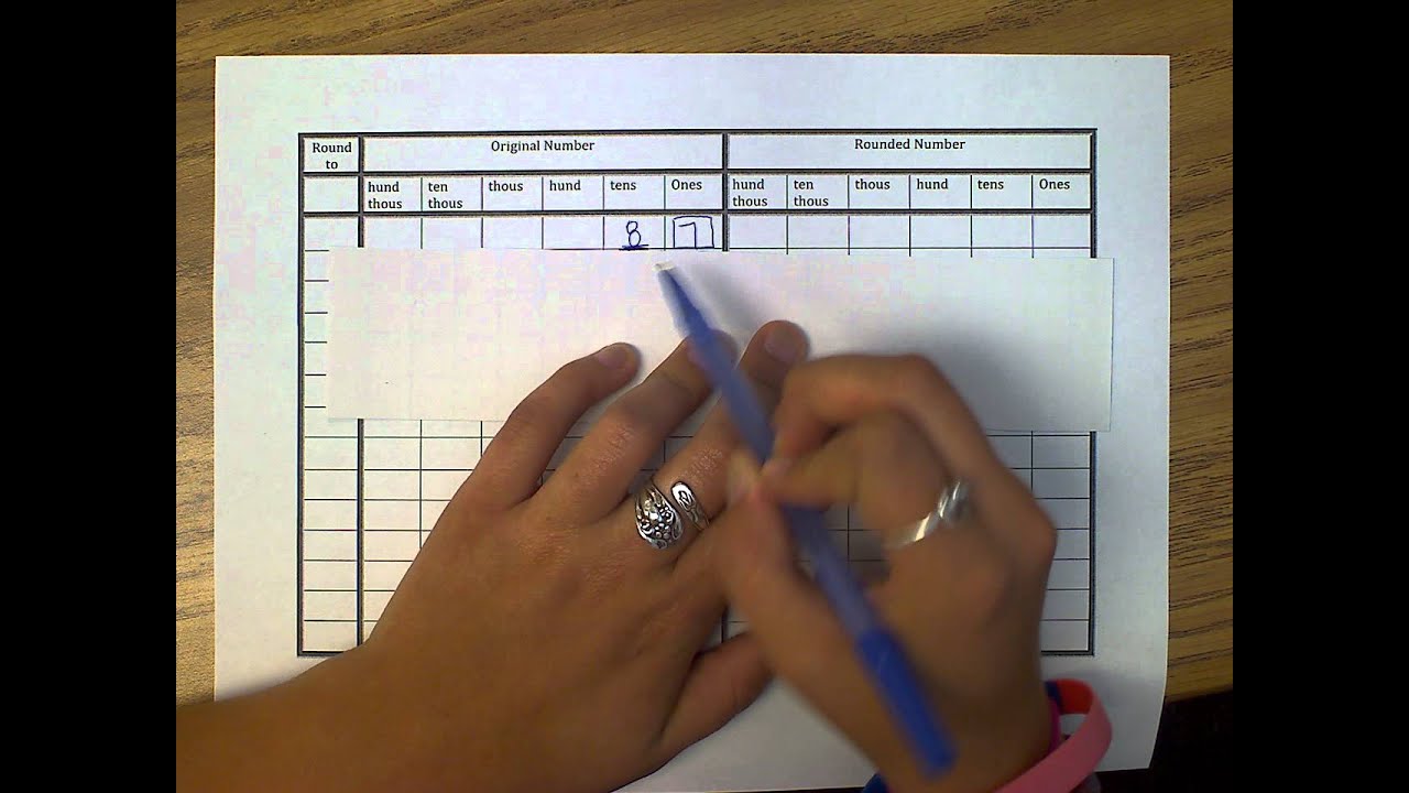 Rounding Chart Instruction