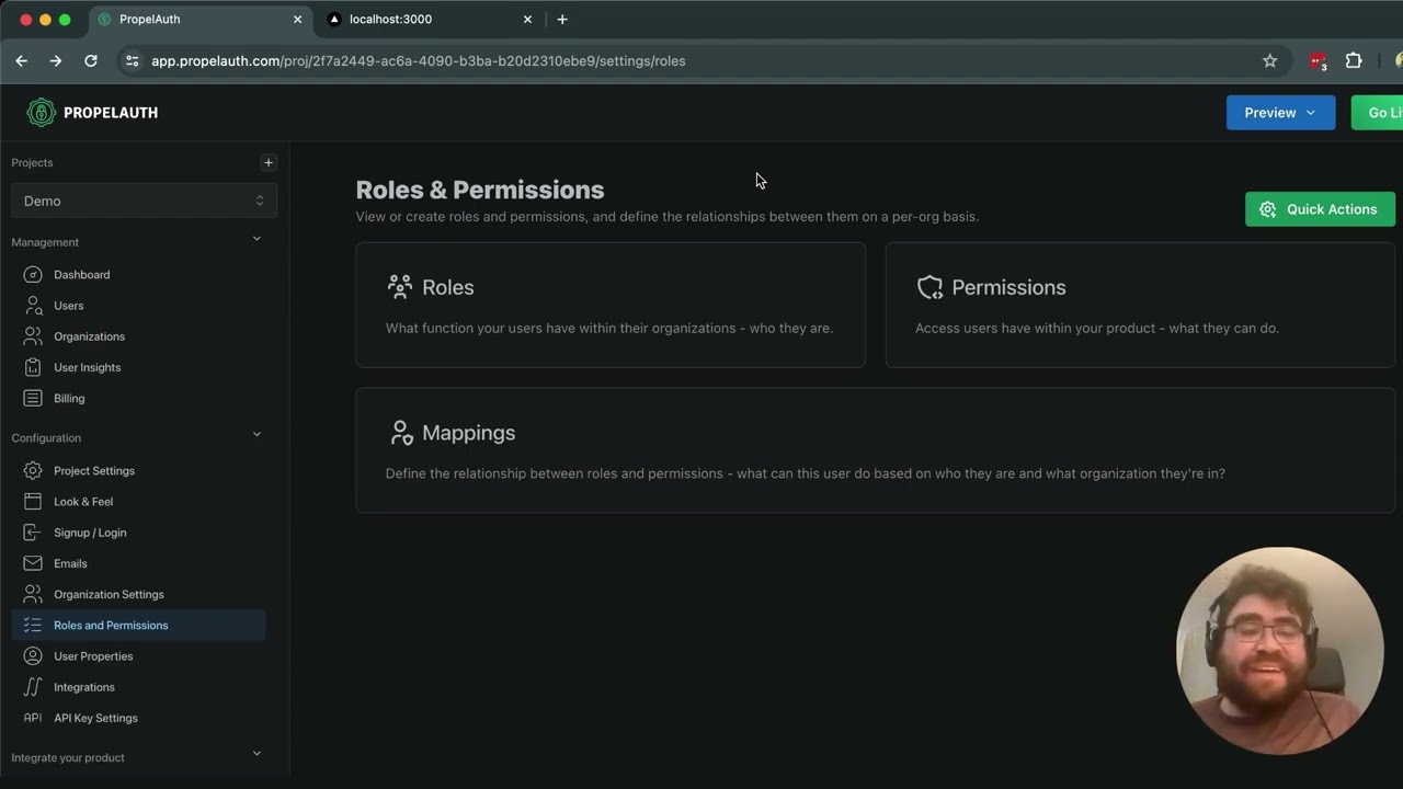 PropelAuth Role Mappings
