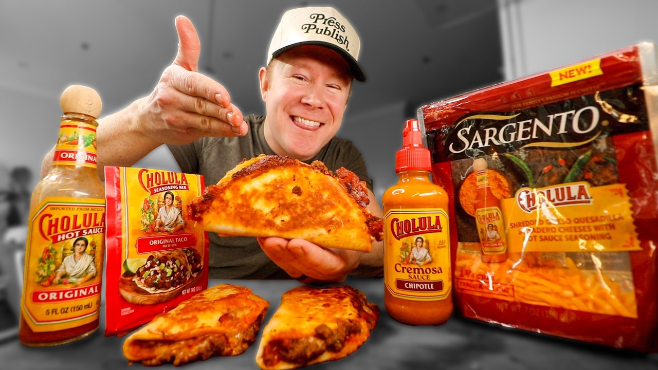 Eating Cholula Tacos with Cholula Ground Beef, Cholula Sauce & Cholula Shredded Cheese 🌮🌶️