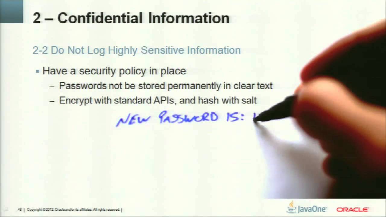 Secure Coding Guidelines for the Java Programming Language