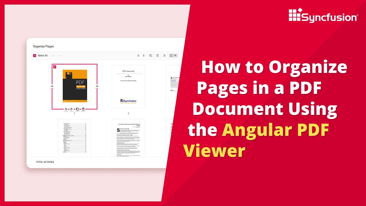 How to Organize Pages in a PDF Using the Angular PDF Viewer