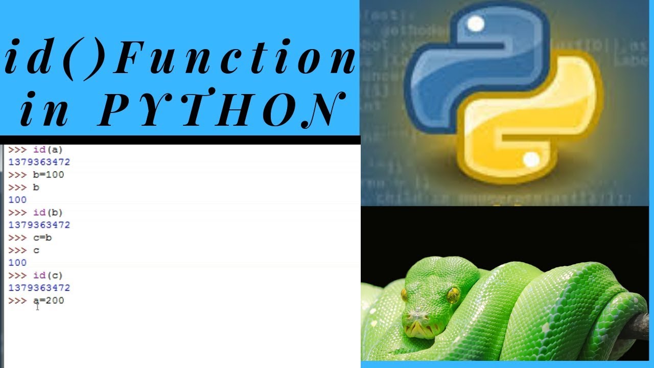 #6 id function in python | Python Tutorial for beginners