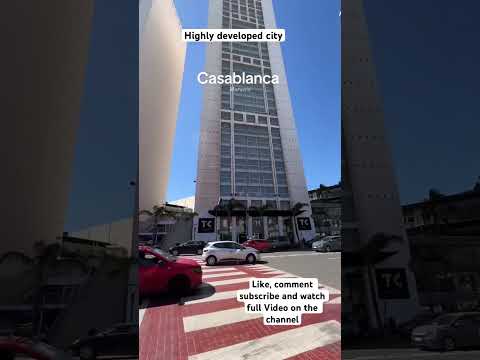 Casablanca; Highly developed city in Africa #casablanca #morocco #city #africa