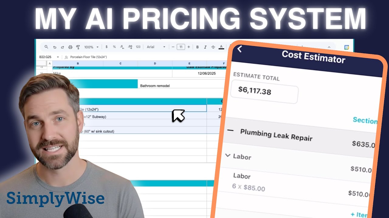 How I Automated My Job Estimates with AI (Free Pricing Sheet)