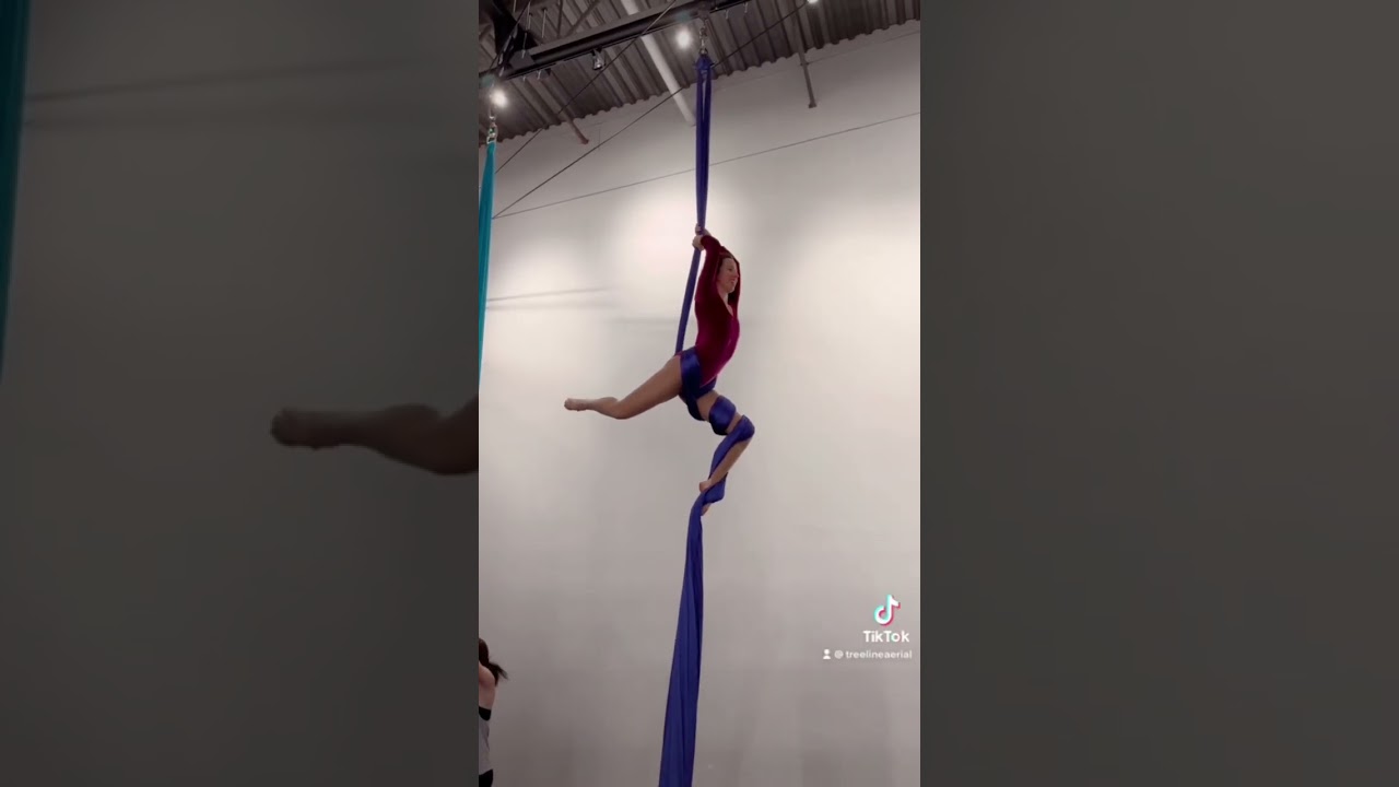 Try this aerial silks drop! #shorts #aerialsilks