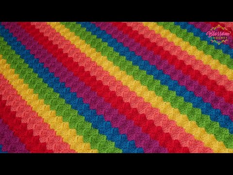 EASY Crochet Blanket - Using the 5/2 Corner to Corner method! Simple and quick to make too! C2C