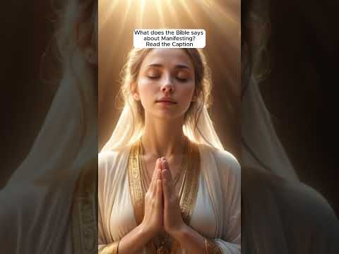 What does the Bible Says about Manifesting? Read the Caption! #bible