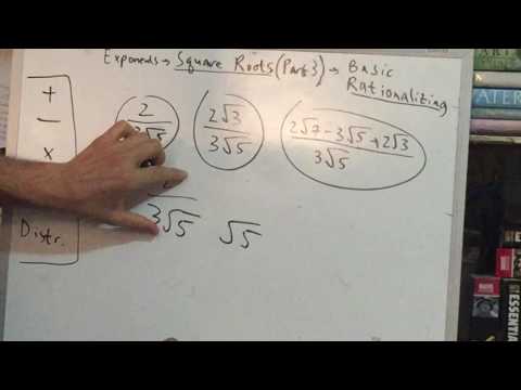 35. Square Roots: Basic Rationalizing (Part 3)