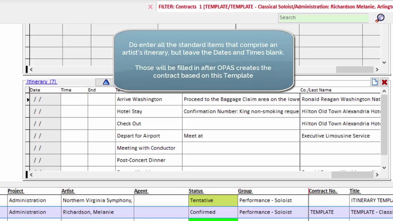 CONTRACTS: Creating a Contract Template