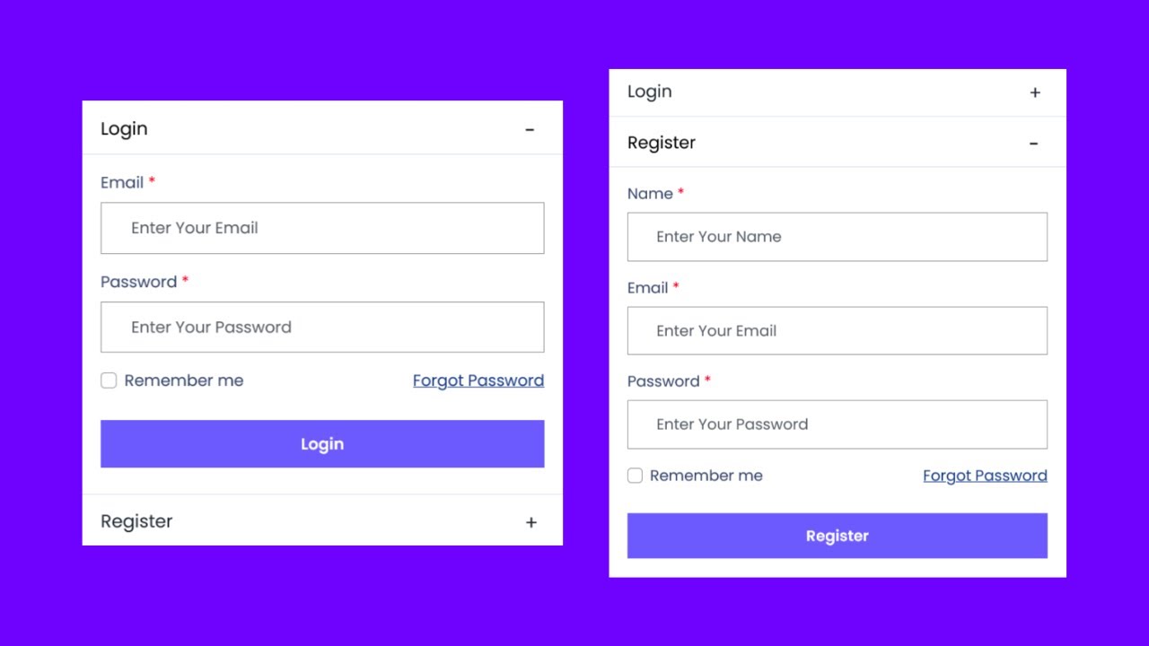 Login Form Using Bootstrap | Login Signup Page In Bootstrap 5