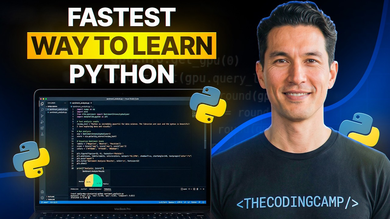 Python Full Crash Course (Fastest Way to Learn Python Basics)