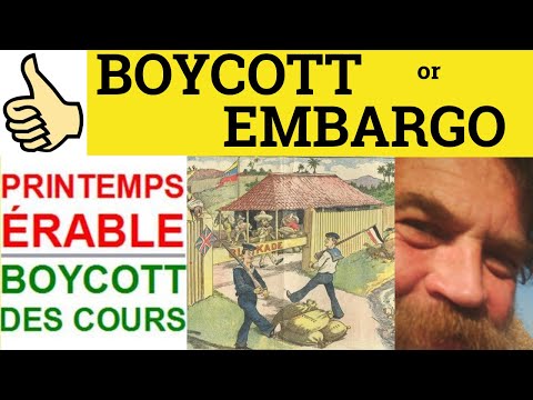 🔵Boycott or Embargo - Boycott Meaning - Embargo Examples - Difference Between Boycott and Embargo