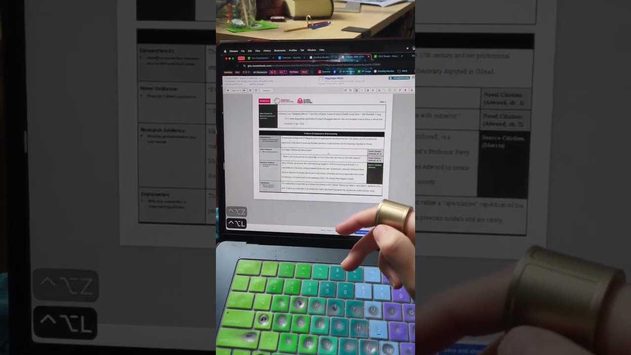Prolo Ring User Showcase: A Teacher’s Grading Workflow with Custom Gestures