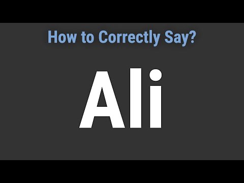 How to Pronounce Name Ali (Correctly!)