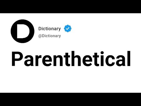 Parenthetical Meaning In English