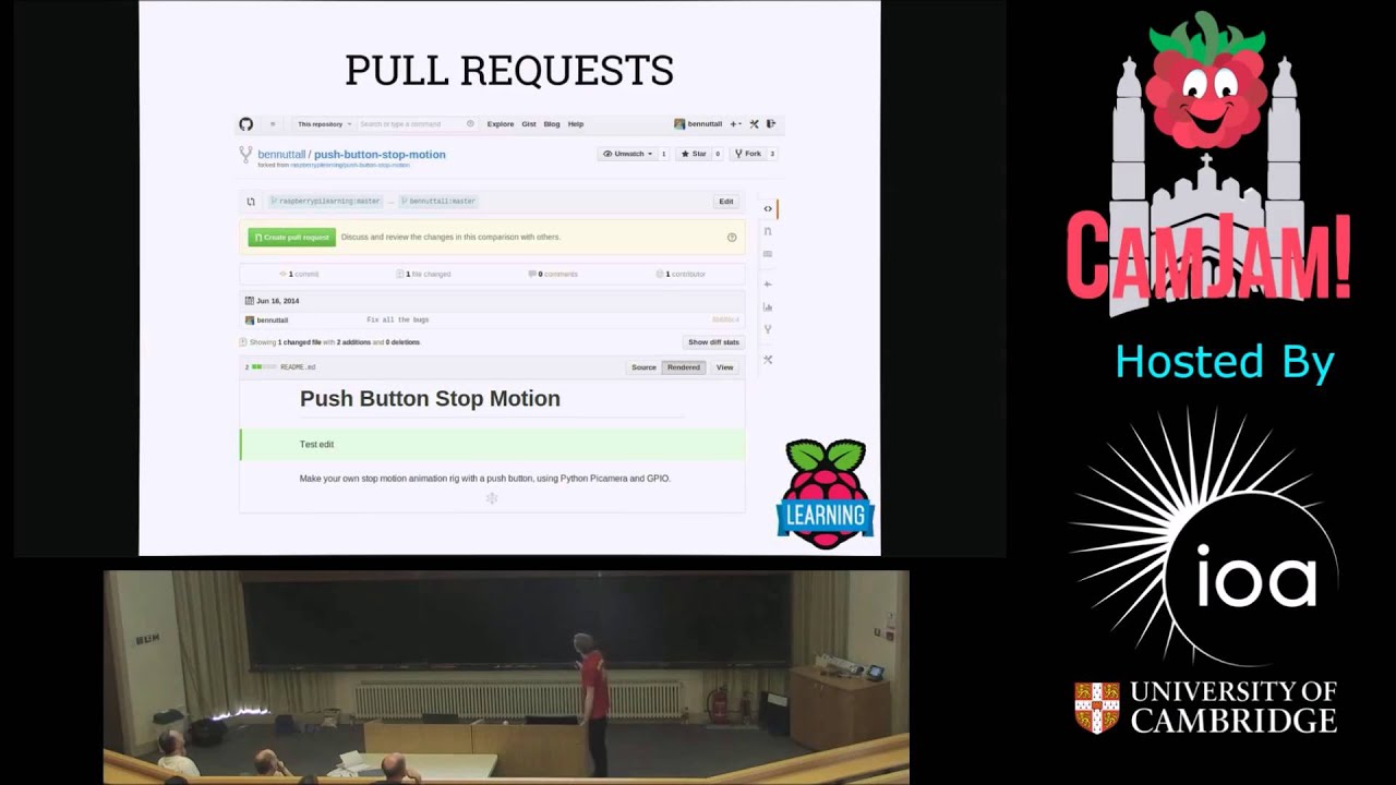 CamJam7 - Contributing to Raspberry Pi Learning with GitHub - Ben Nuttall