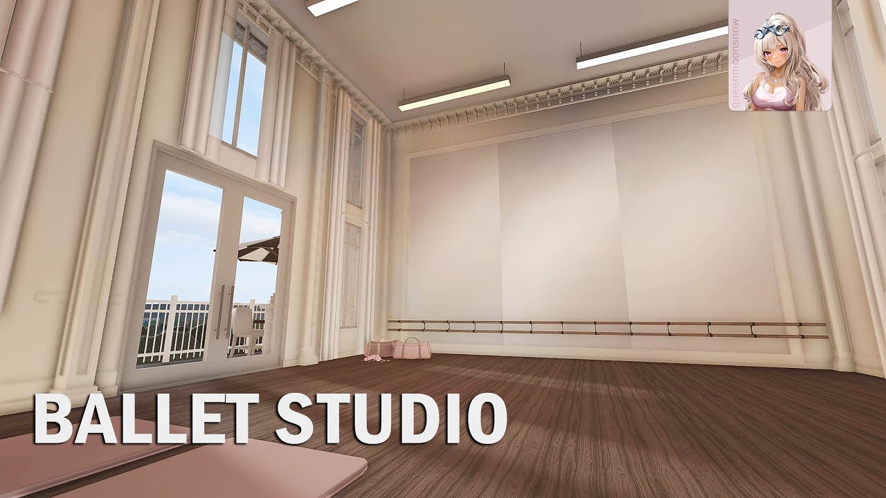Building a Ballet Dance Studio  | Bloxburg Tour & Speedbuild Tutorial