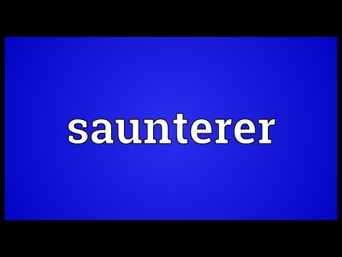 Saunterer Meaning