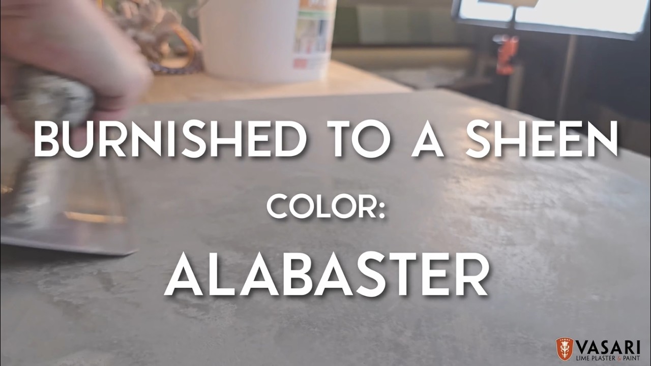 VASARI Marmorino Plaster - How To Burnish To A Sheen.
