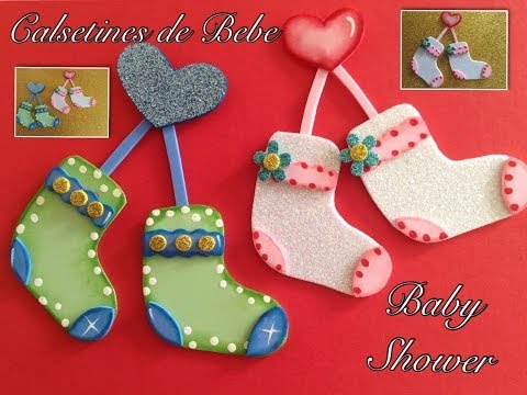 Figuras para baby shower hechas en foami - Imagui