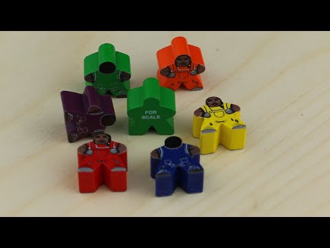 Farmer, Male, Yellow - Character Meeple