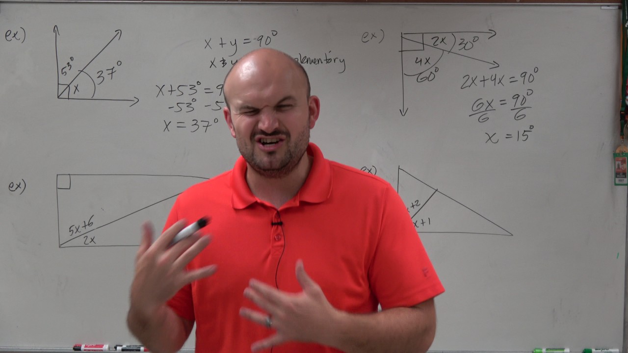Master finding the missing angle measure using complementary angles