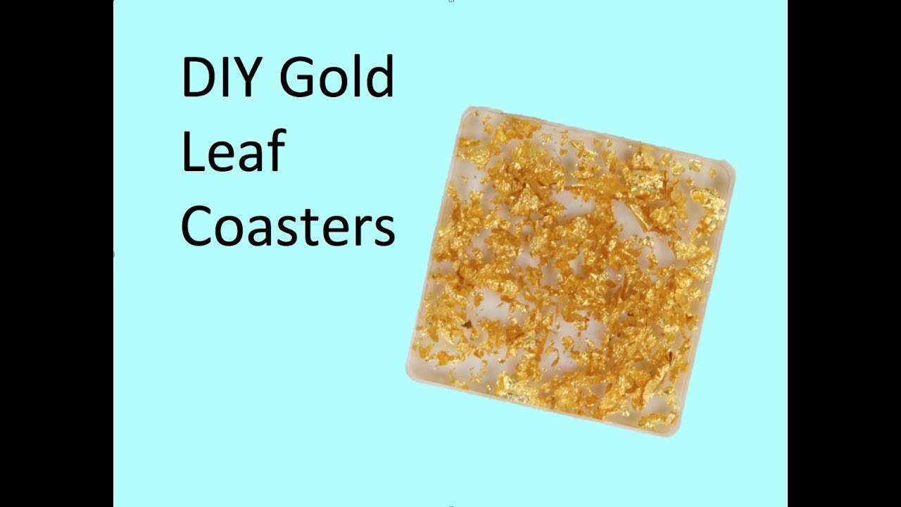 DIY Gold Leaf Coasters