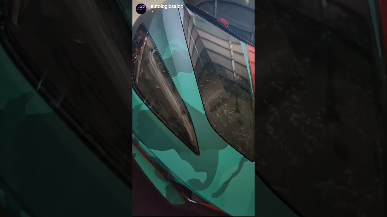 C8 Corvette CAMO VINYL WRAP
