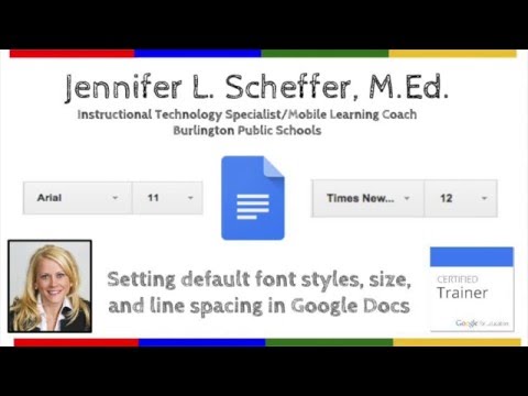 Changing Default Font Style, Size, and Line Spacing in Google Docs | Burlington High School Help ...