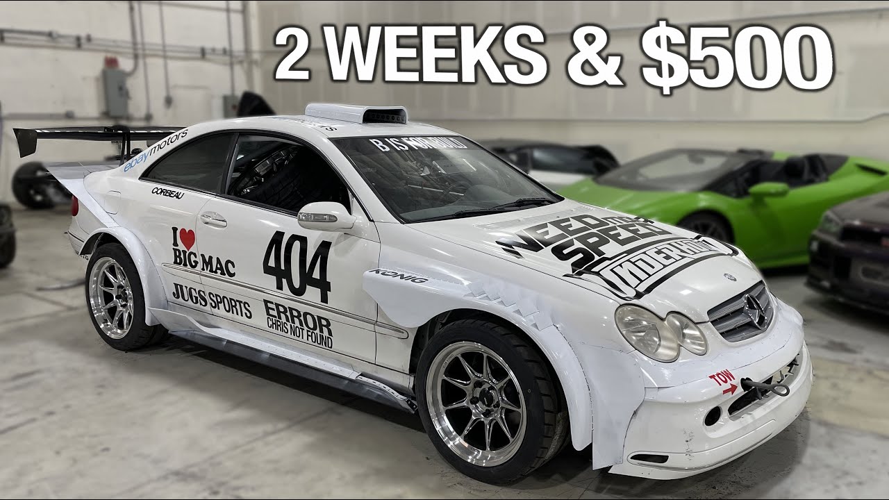 2004 Mercedes-Benz CLK 320 Gets Turned Into $500 Racecar, Budget CLK ...