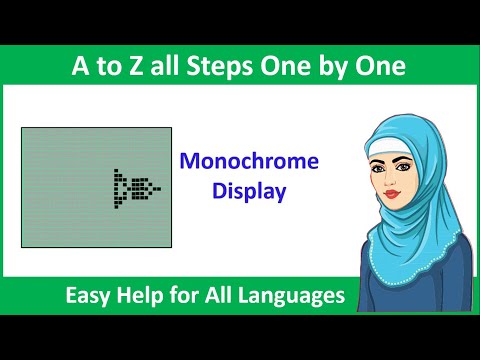 Monochrome Types of Screen Displays Simple Animation Video Computer Technolo (this Exp. is Not 100%)