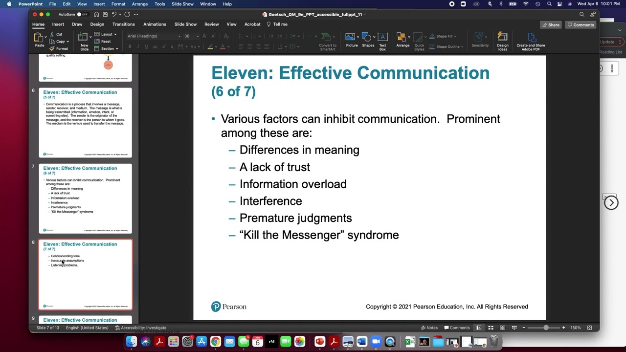 Chapter Eleven - Effective Communication