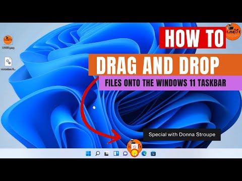How To Drag and Drop files onto the Windows 11 Taskbar ( 2022)