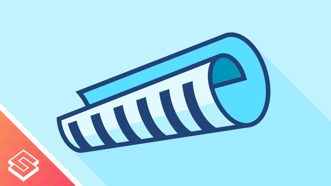 Inkscape Tutorial: Rolled Sheet of Paper Icon/Logo