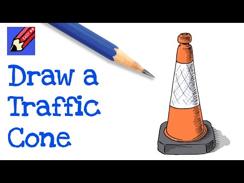 How to draw a Traffic Cone Real Easy – Shoo Rayner