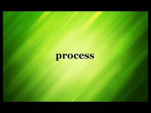 How to spell process