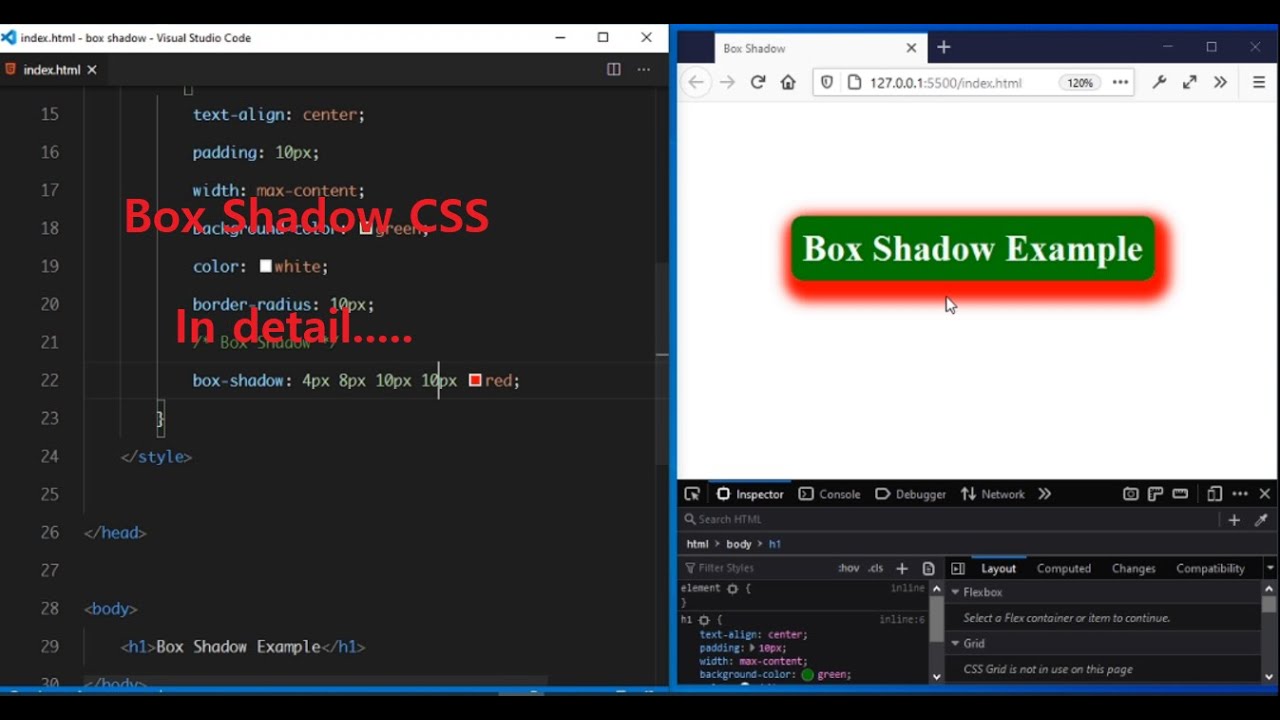 Box Shadow CSS - How to add Shadow In Any Element In one Line | CSS Tricks | Hypertext