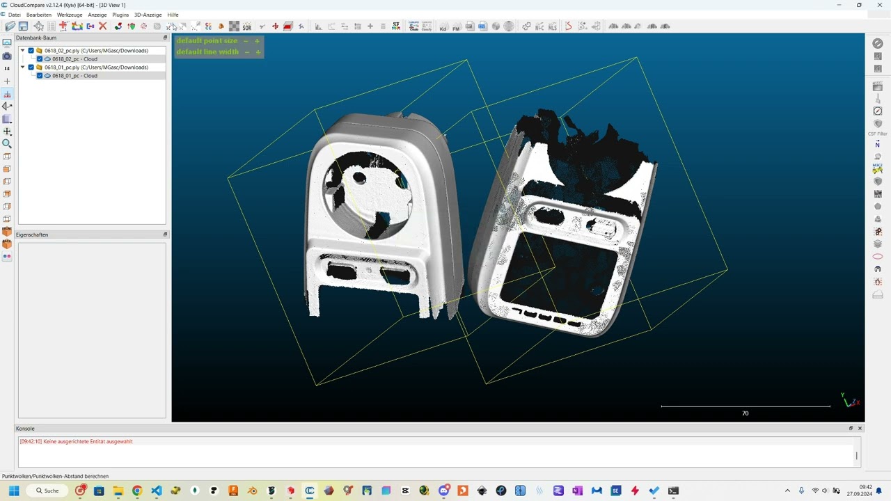 Alignment and Mesh Revoscan 3D Scan with CloudCompare