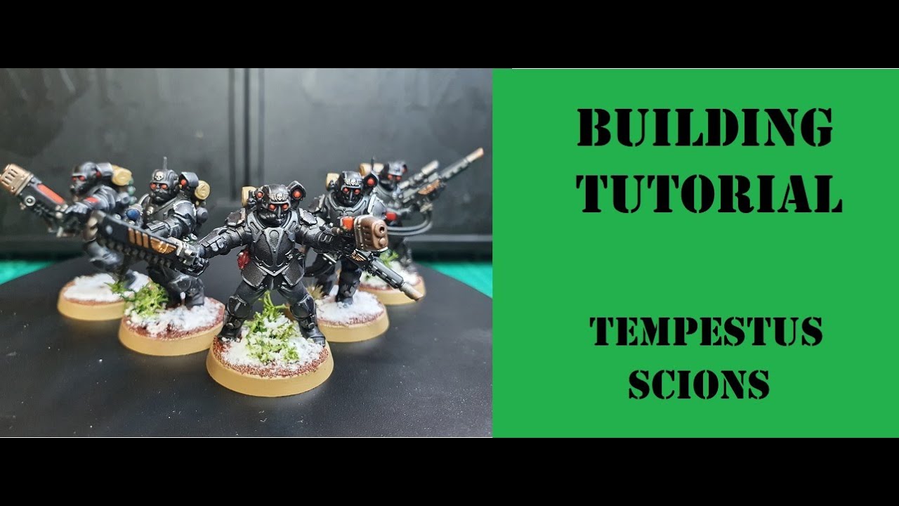 Building tutorial - Tempestus Scions step by step assembly guide - Astra Militarum