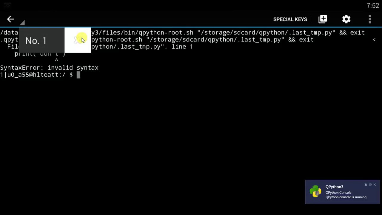 Qpython tutorial - 7 Fixing String Errors