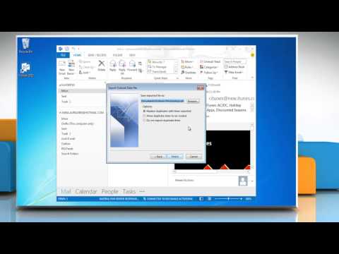How to export .pst file data in Microsoft® Outlook 2013