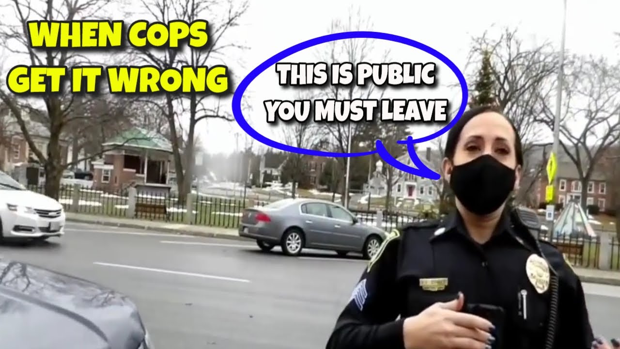Female Cop Doesn't Know The Law | Unlawful Trespass By Cops