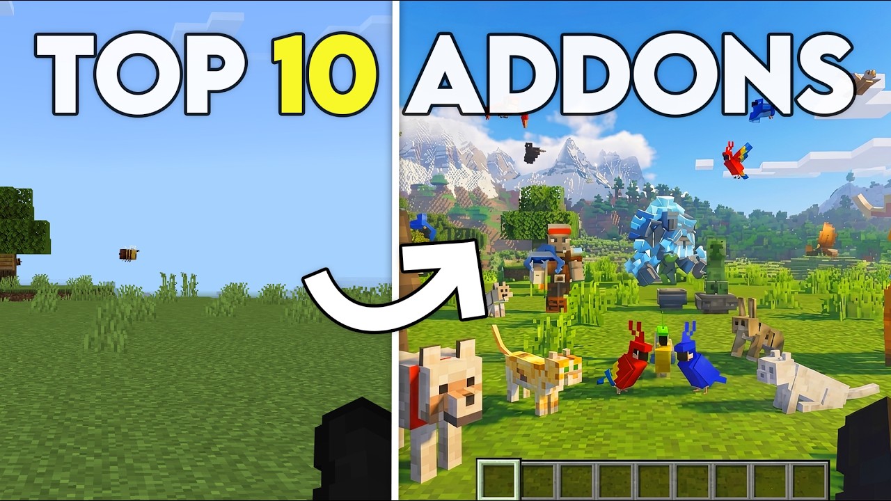 10 MINECRAFT ADDONS to Enchance Your Gameplay in Bedrock Edition (26.1+)