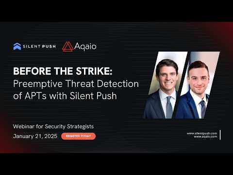Before the Strike: Preemptive Threat Detection of APTs with Silent Push