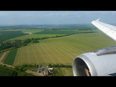 CLOUDSURFING APPROACH | Germanwings A320 Landing at Sunny Leipzig Airport