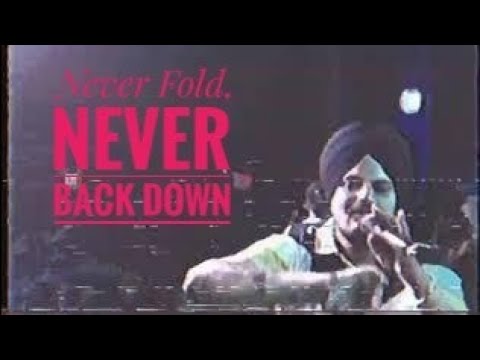 NEVER FOLD, NEVER BACK DOWN
