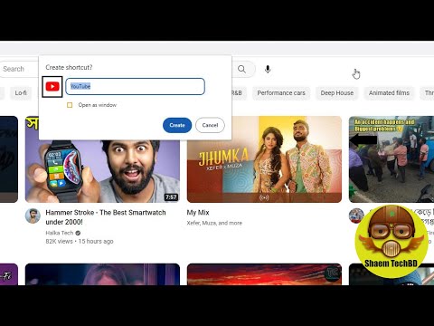 How to install YouTube Web App on Windows 11 From Chrome