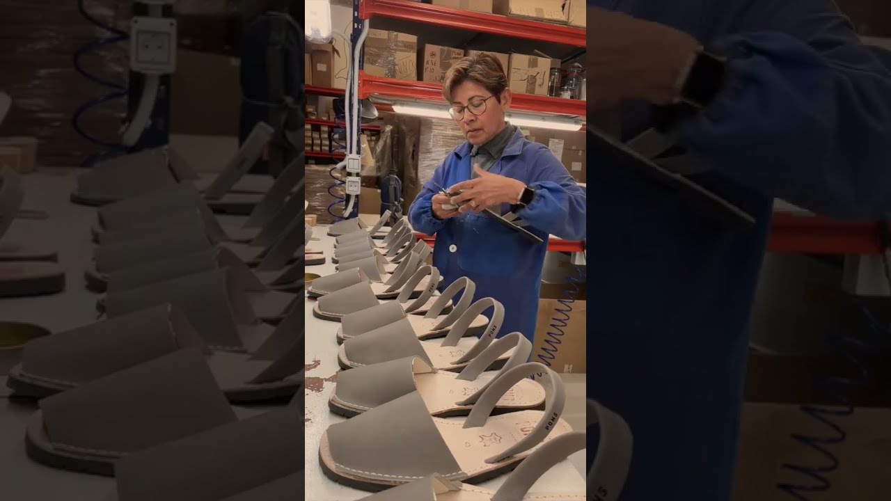 Pons Shoes 〰️ Watch how our sandals are made at the Pons Shop in Menorca