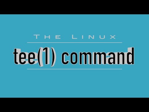 Linux Command: 'tee' - Watch & Log Command Output